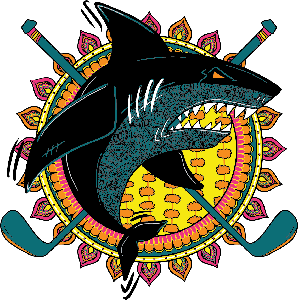 Celebrating Diwali: My Exclusive Crest Design for the San Jose Sharks
